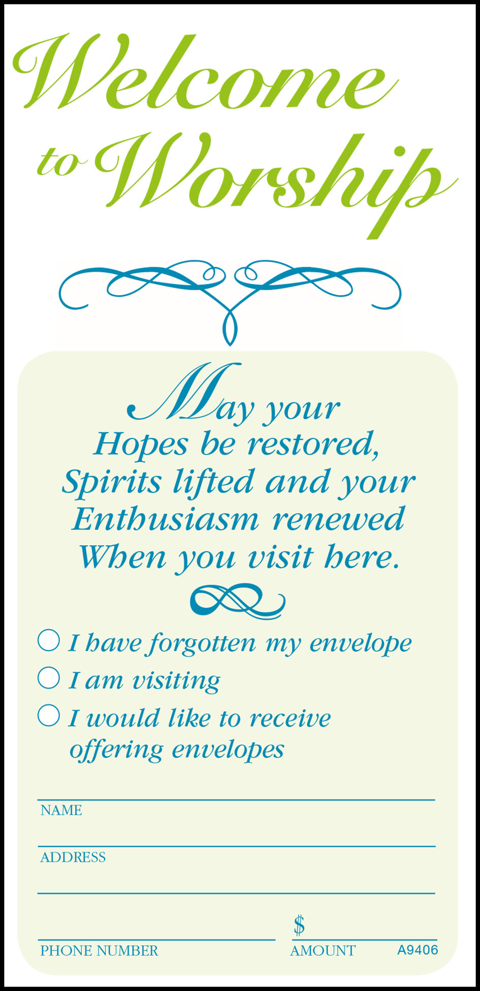 Stock Pew Envelopes – AmericanChurch, Inc.